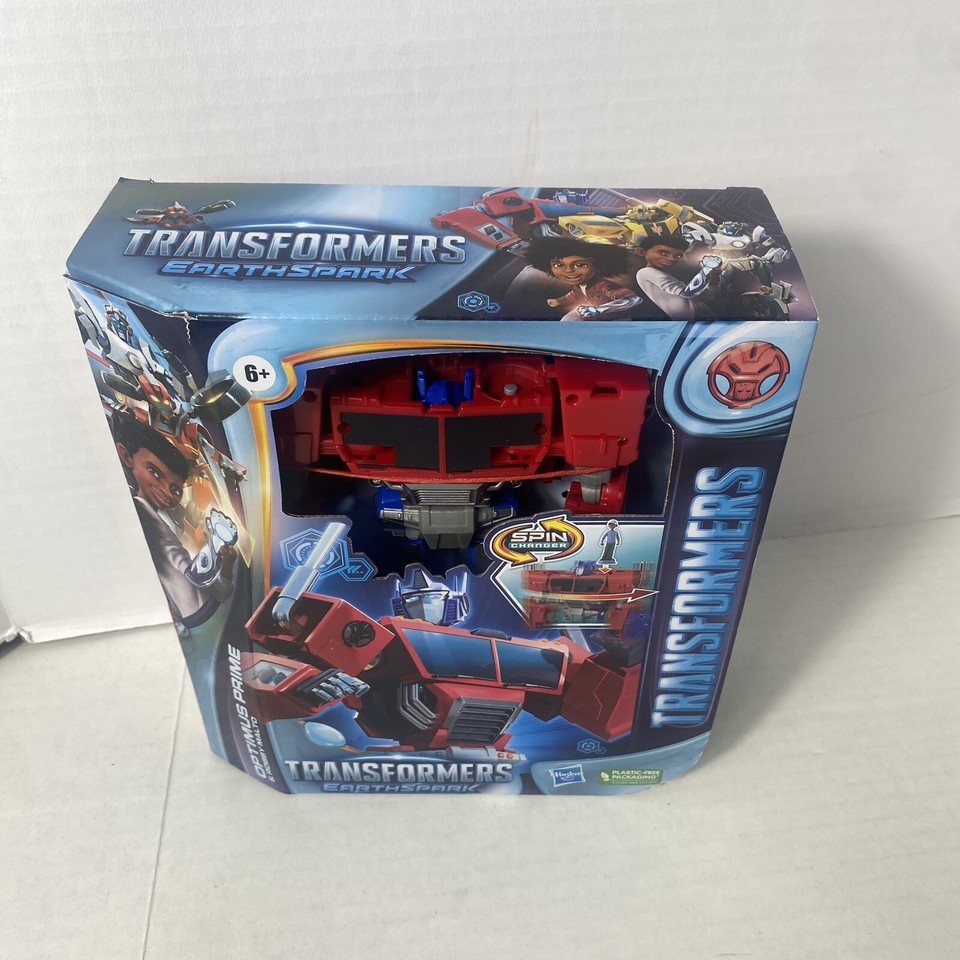 Transformers Earthspark Spin Changer Optimus Prime & Robby Malto NEW ...
