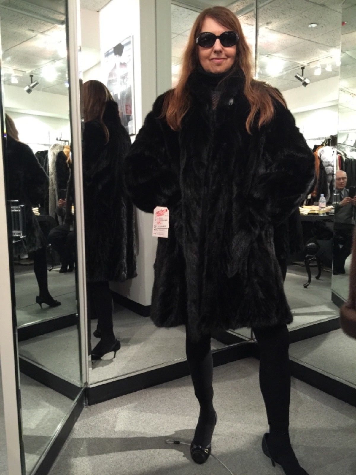 CHICAGO FUR MART SIZE 12.BRAND NEW CLASSIC RANCH MINK SWING STROLLER ...