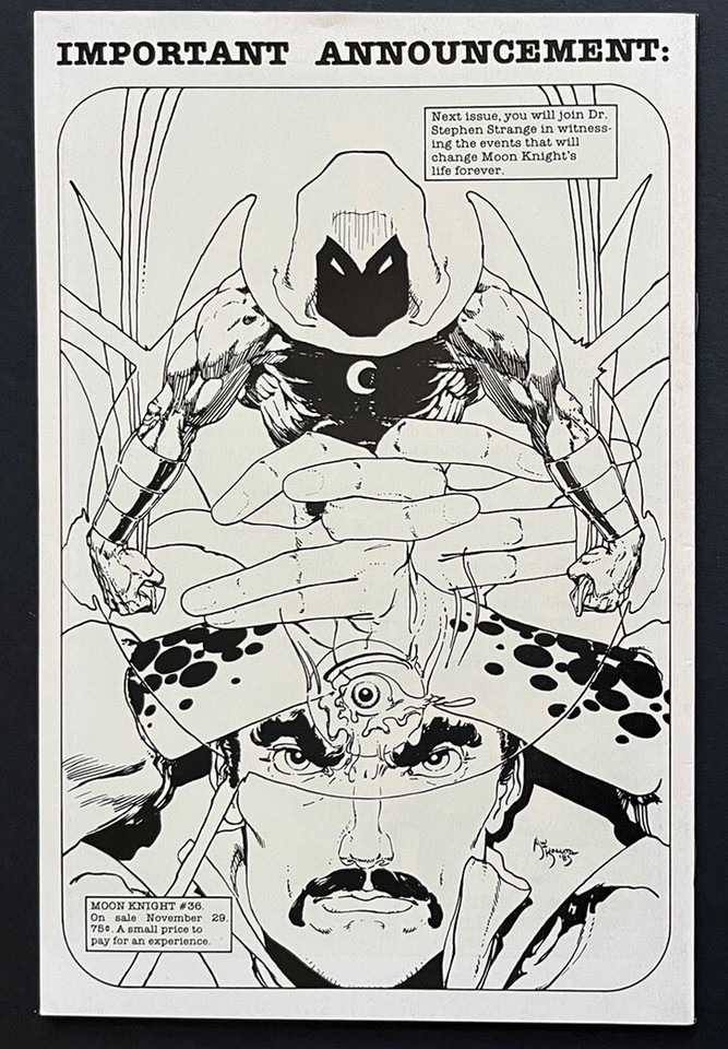 Moon Knight #35 Original Series Marvel 1983 Double size issue | eBay