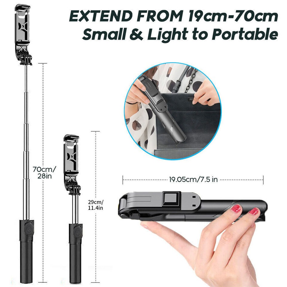Anti-Shake Selfie Stick Tripod 360 Rotating Smartphone Stabilizer with ...