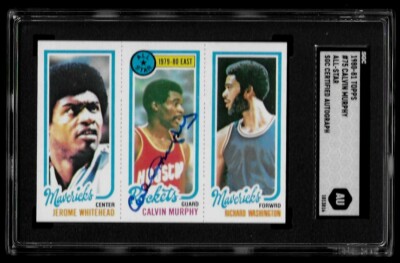 CALVIN MURPHY Signed 1981-82 Topps Basketball Card SGC Authentic ...