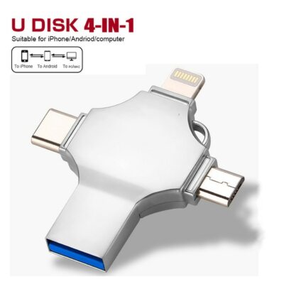 2T 256GB 4 in1 USB 3.0 Flash Drive Micro USB Photo Storage For iPhone ...