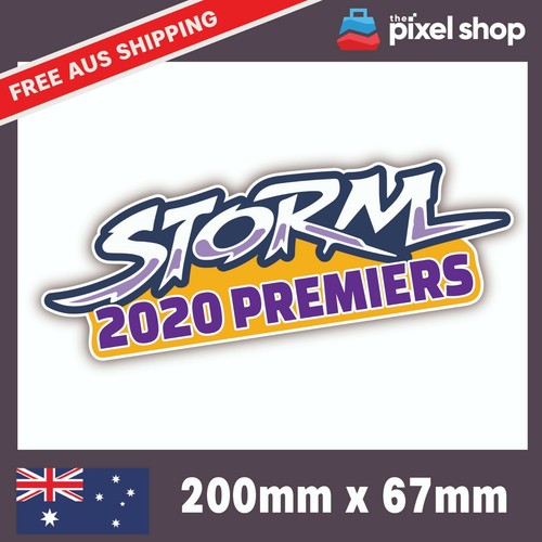 Storm 2020 Premiers Sticker Footy Football NRL Melbourne Melb Grand ...