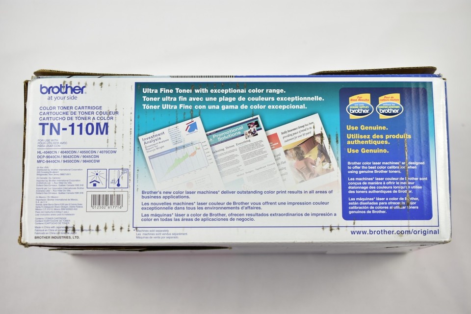 Brother TN110M Magenta Laser Toner Cartridge DCP-9040CN/HL-4040CDN ...