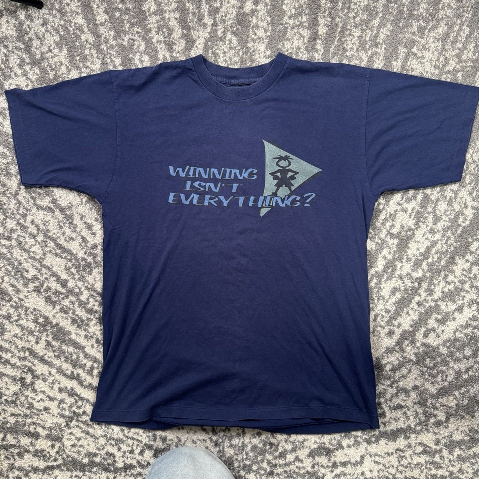 vintage blue single stitch chump gear “yea right whatever” men’s t ...