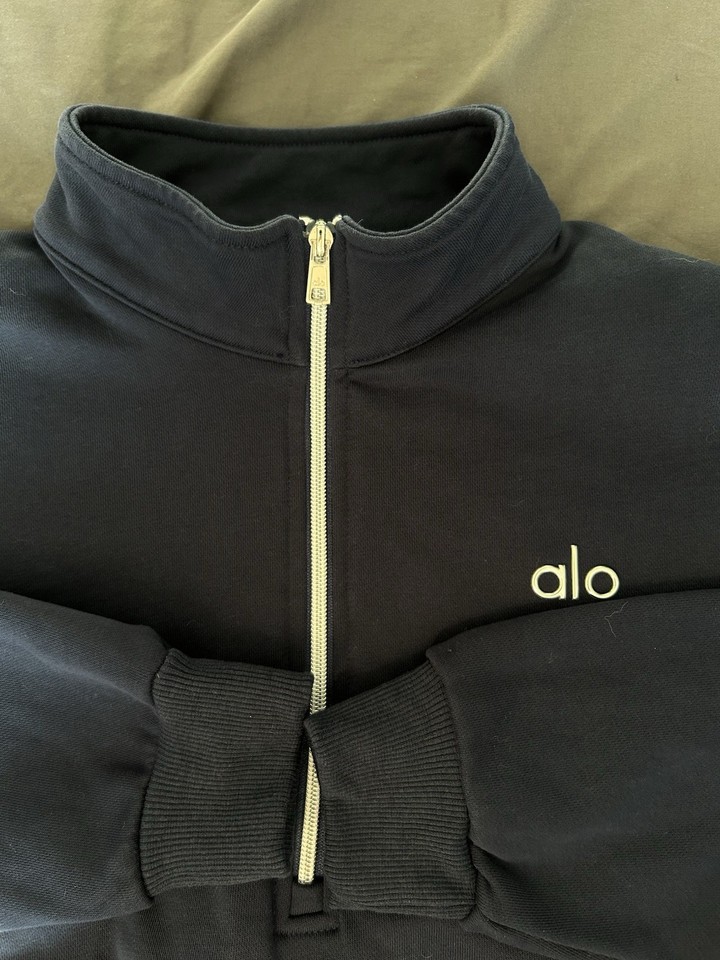 Navy Blue Alo Quarter zip | eBay