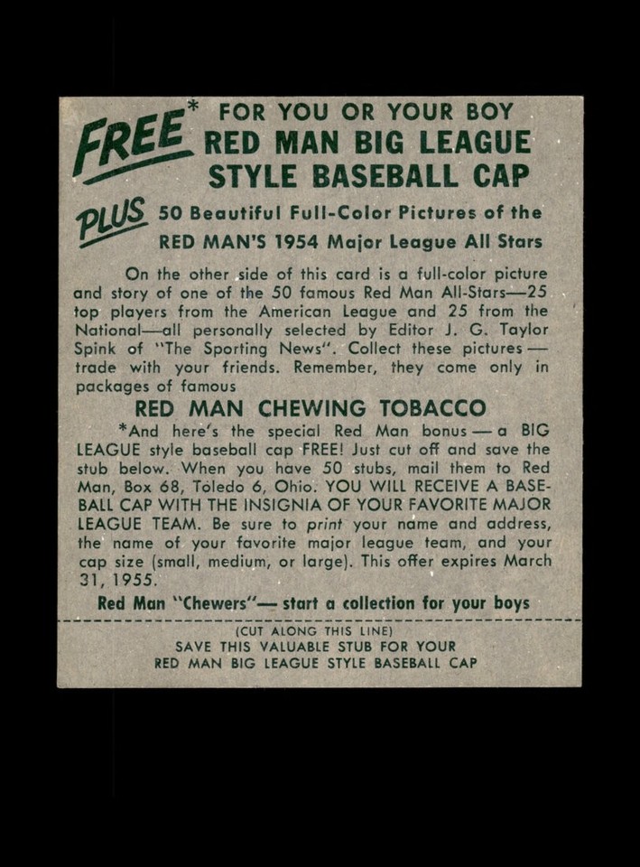 1954 Red Man Set-Break #NL14 Jim Gilliam LOW GRADE *GMCARDS* | eBay