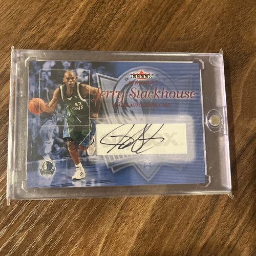 Jerry Stackhouse 2004-05 Fleer Authentic Autograph /100 SP Auto Dallas ...