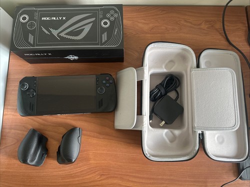 Asus ROG Ally X + Charger, Carrying Case, Ergonomic Grips | eBay