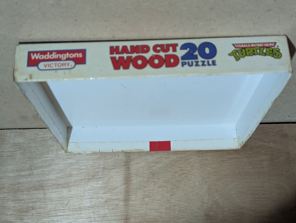 Jigsaw - Retro Toy 1989. Teenage Mutant Ninja Turtle Jigsaw. Kids Games ...
