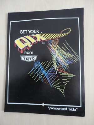 Qix Video Arcade Machine Flyer Original Magazine Pull Out Ad Vers 3 | eBay