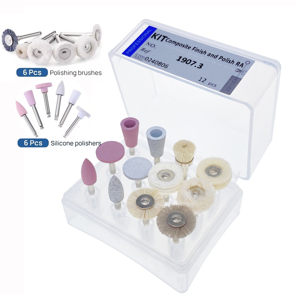 Dental Lab Composite Polishing Kit RA/HP Polisher Wheel For Porcelain ...