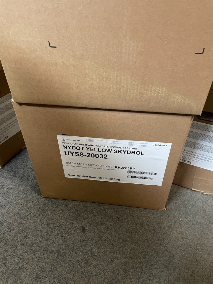 SHERWIN WILLIAMS POWDURA POWDER COATING - NYDOT YELLOW SKYDROL | eBay