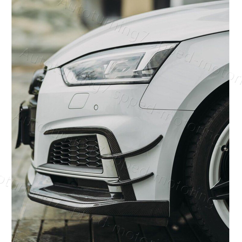 Fits Audi A5 Sline S5 B9 17-19 Front Bumper Air Vent Splitter Cover ...