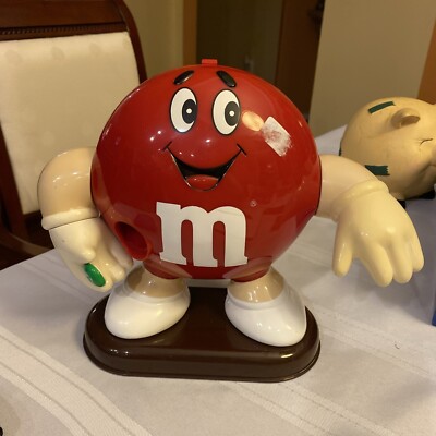 Vintage 1995 M & M Red Candy Dispenser Collectible Figure 9 Inches Mars ...