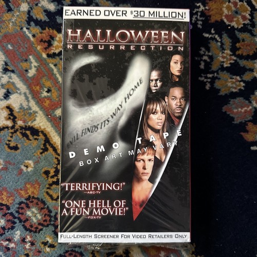HALLOWEEN RESURRECTION RARE VHS HORROR SCREENER DEMO JAMIE LEE CURTIS ...
