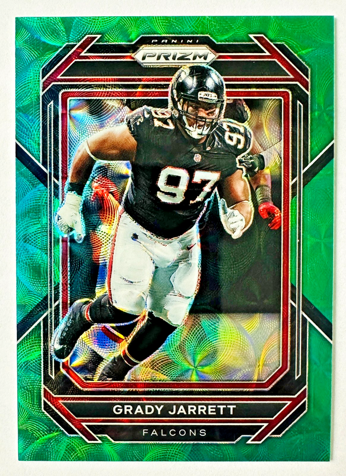 2022 Panini Prizm Grady Jarrett GREEN Scope Prizm RC SP #/75 Falcons ...