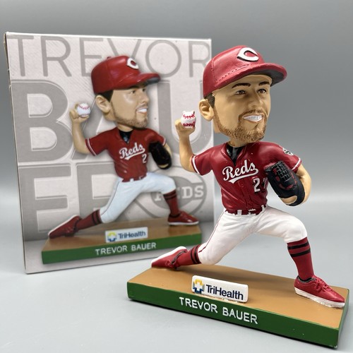 Trevor Bauer Cincinnati Reds Bobblehead 2020 TriHealth Giveaway w/ Box ...
