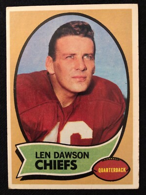1970 Topps Football Card Len Dawson QB #1 BV #20 EX Range CF | eBay
