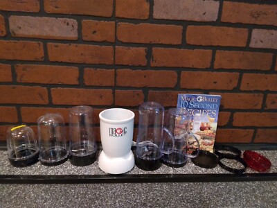 Awesome Magic Bullet MB1001 White 5 Cups 2 Blades Smoothie Blender 15pc ...