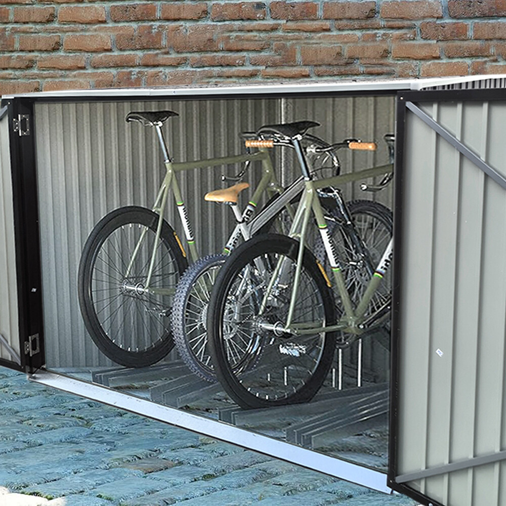 Panana Garden Storage Shed Bike Metal Pent Tool Shed House Can Put ...