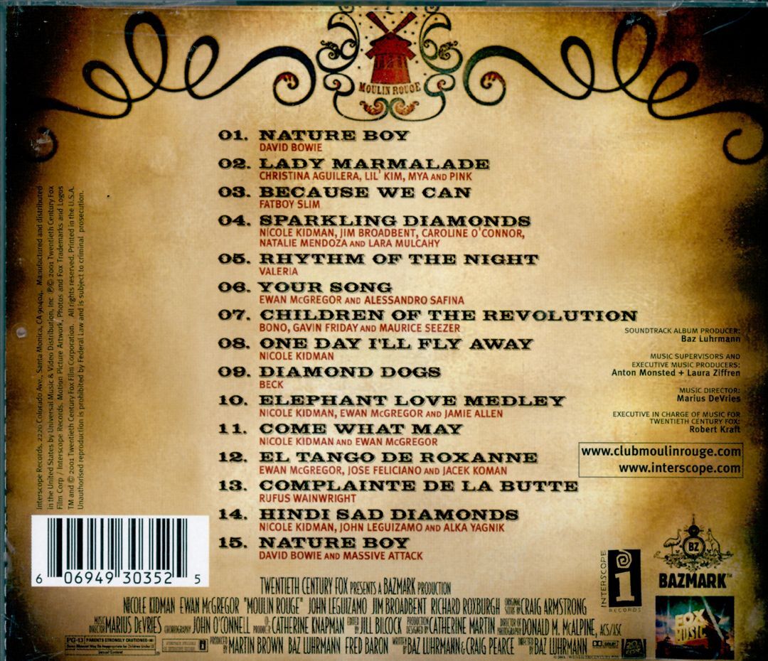 ORIGINAL SOUNDTRACK - MOULIN ROUGE [ORIGINAL MOTION PICTURE SOUNDTRACK ...