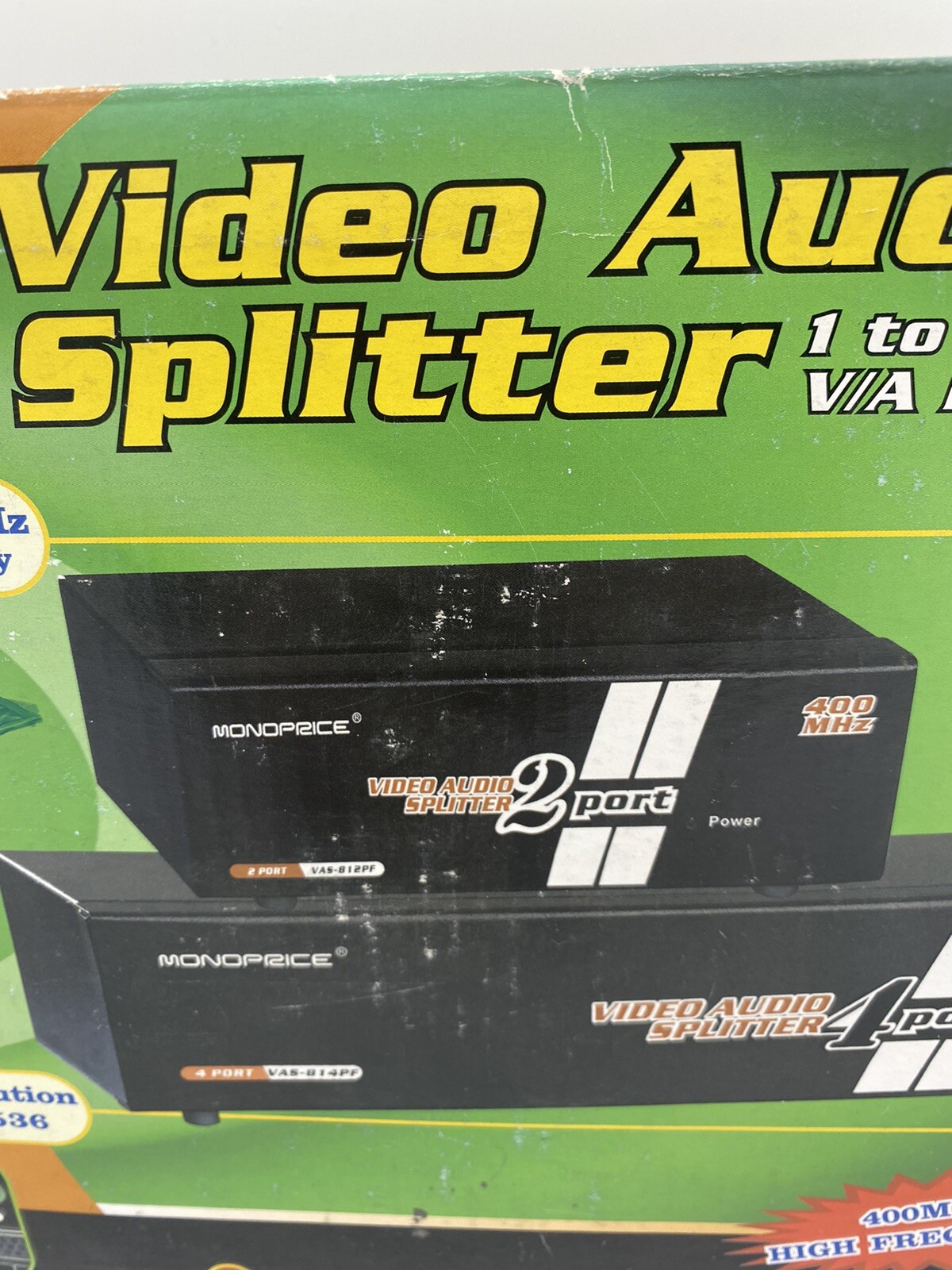 Monoprice Vas 812pf 2-port Video Audio Splitter 400 MHz for sale online ...