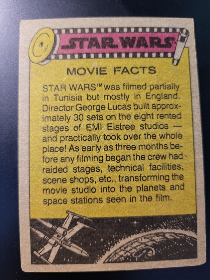 1977 Topps Star Wars blue series 1 Artoo-detoo Missing C3po Card #18 ...