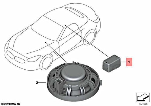 NEW GENUINE OEM BMW 84108794736 HANDS FREE TELEPHONE MICROPHONE 841042 ...