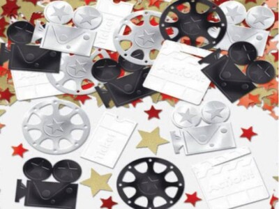 HOLLYWOOD STARS MOVIE PARTY TABLE CONFETTI CAMERA SCRIPTS SCATTERS ...