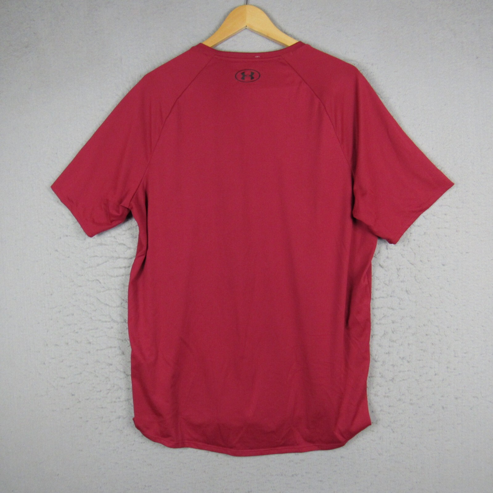 Under Armour Shirt Mens Extra Large Red The Tech Tee Short Sleeve ...