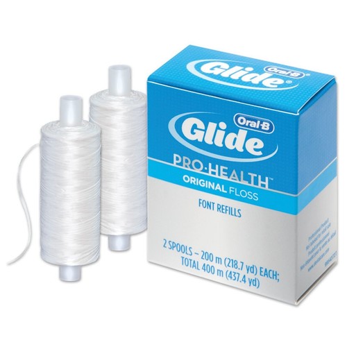 Oral-B Glide Floss Refill Unflavored, 2 x 200m spools (2 Rolls per Box ...