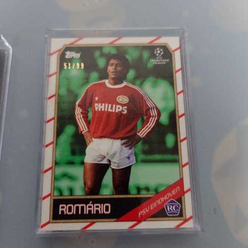 Topps Romario PSV Eindhoven Rookie Card 51/99 Limited Edition Parallel ...