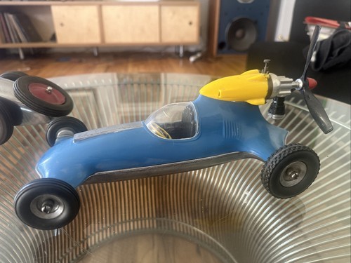 COX Thimble Drome Gas Prop Rod Blue Race Tether Car Untested Aluminum ...