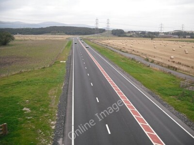Photo 6x4 A876 new road - now open Clackmannan View from an over bridge ...