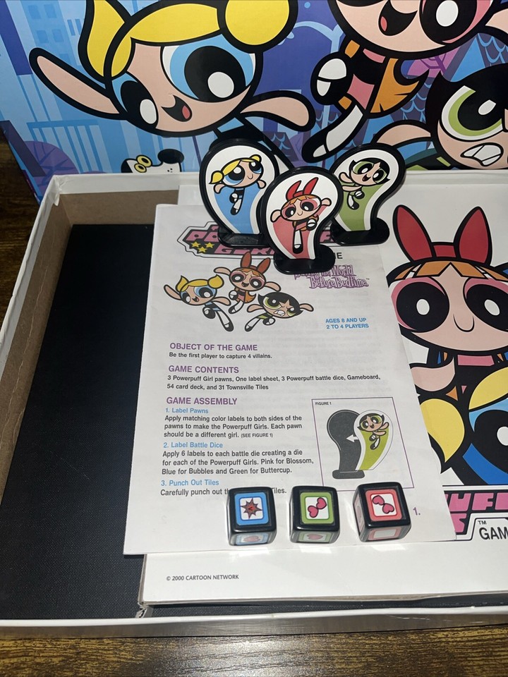 Vintage 2000 Milton Bradley The Powerpuff Girls Board Game READ | eBay
