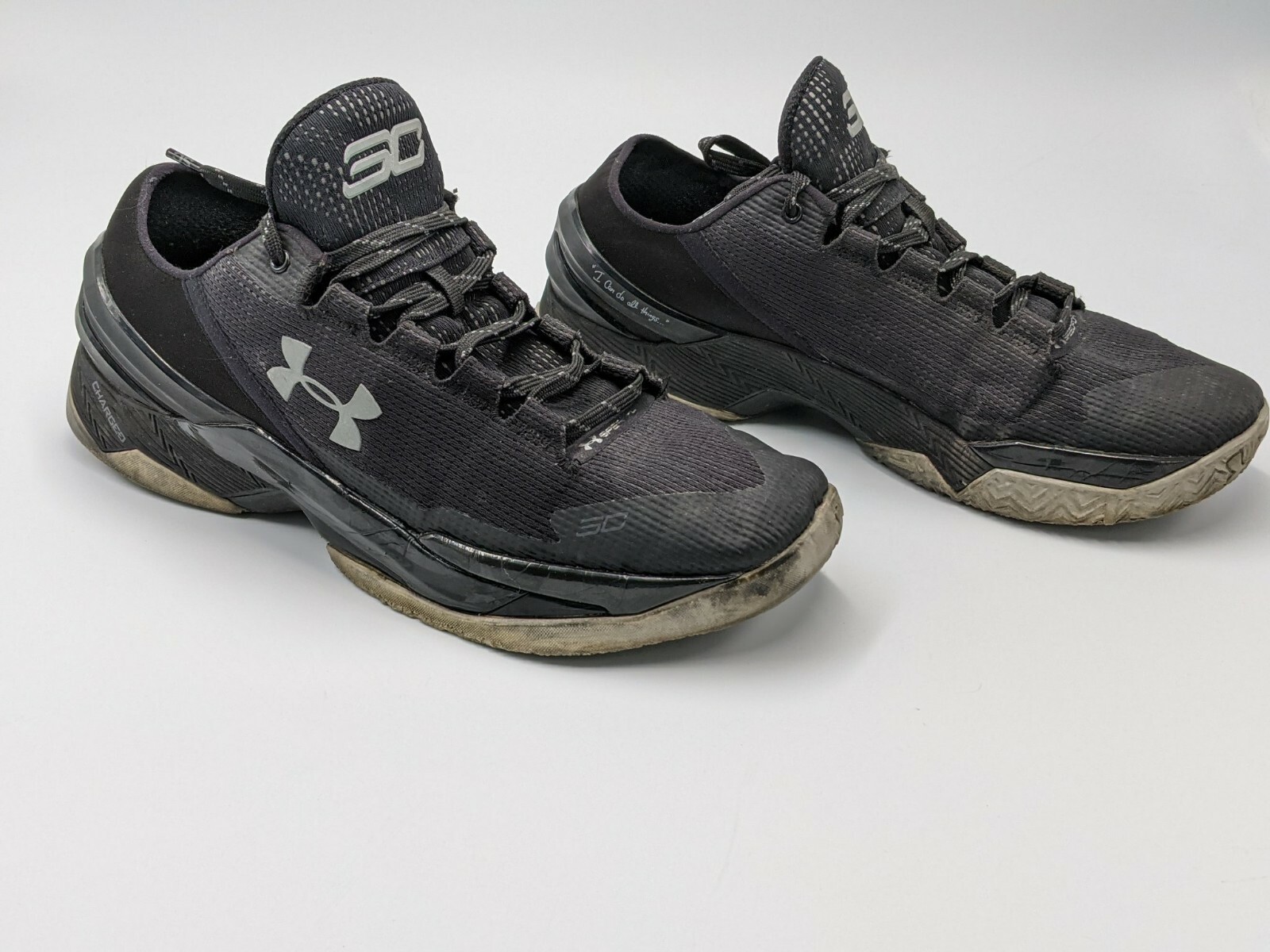 Men's Black Under Armor Sneakers Shoes Size 11 - Gem