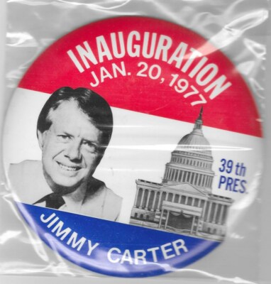 JIMMY CARTER 1977 PRESIDENT INAUGURATION POLITICAL BUTTON PINBACK 6 ...