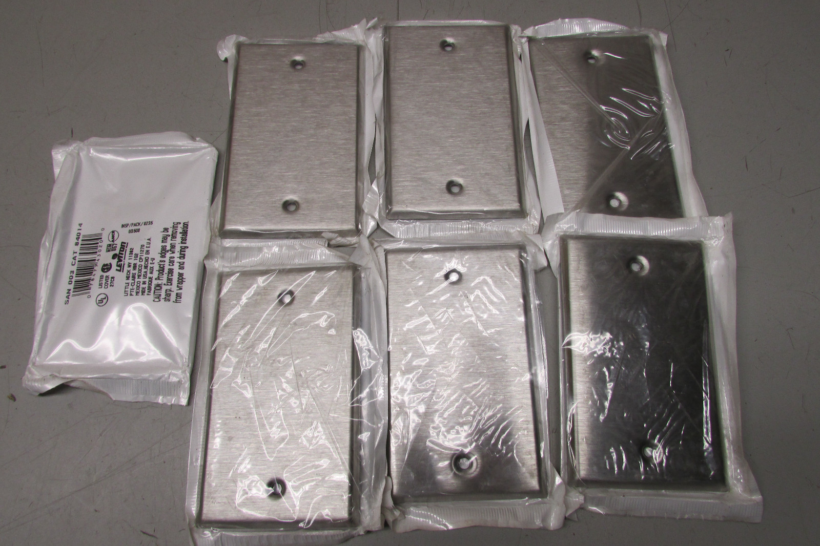 Leviton SS Cover Plate SAN003 CAT 84014 Lot of 7! | eBay