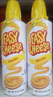 Kraft Easy Cheese Squeeze Can Cheddar Flavor ( 2 cans ) | eBay