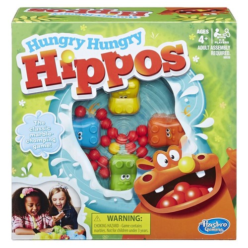 NEW Hasbro Hungry Hungry Hippos FAMILY FUN BOARDGAME HUNGRYHUNGRY HIPPO ...
