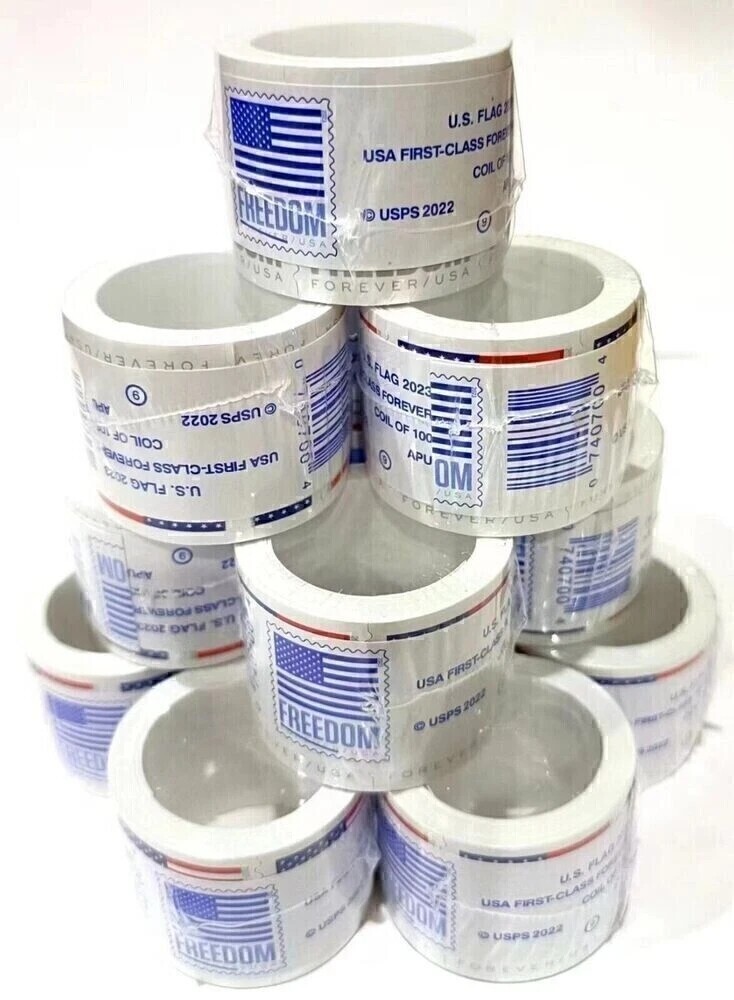 1 rolls of 100 USPS - Sticker Free Ship!!-100 PCS | eBay