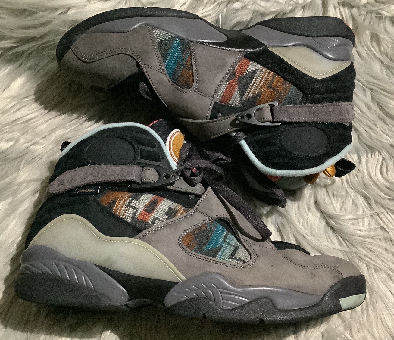 Nike Air Jordan 8Retro N7 Pendleton Size10🌺 193655646690 | eBay