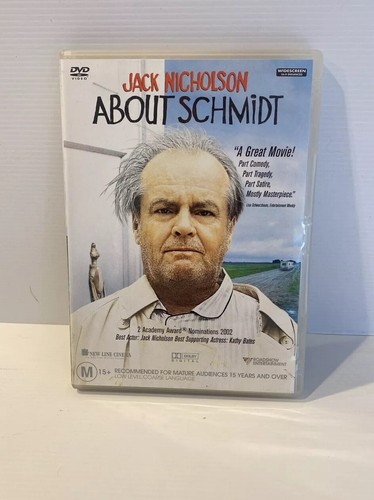 ABOUT SCHMIDT Jack Nicholson Dvd. Region 4. Fantastic Condition. 2002 ...