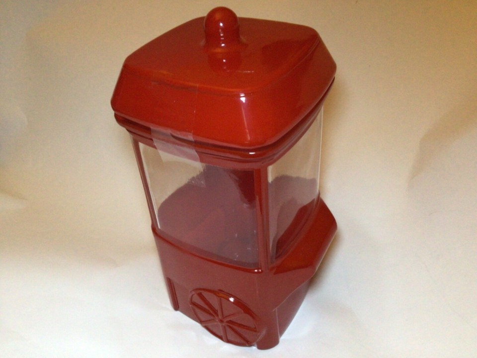 Target Bullseye’s Playground Glass Popcorn Cart Candy Canister Jar Red ...