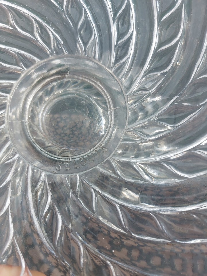 St Louis Crystal Moulded Fruit Bowl Signed | eBay