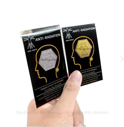 6pc 24K Gold Radiation Protection Sticker Phone Tablet Laptop 5G Wi-Fi ...