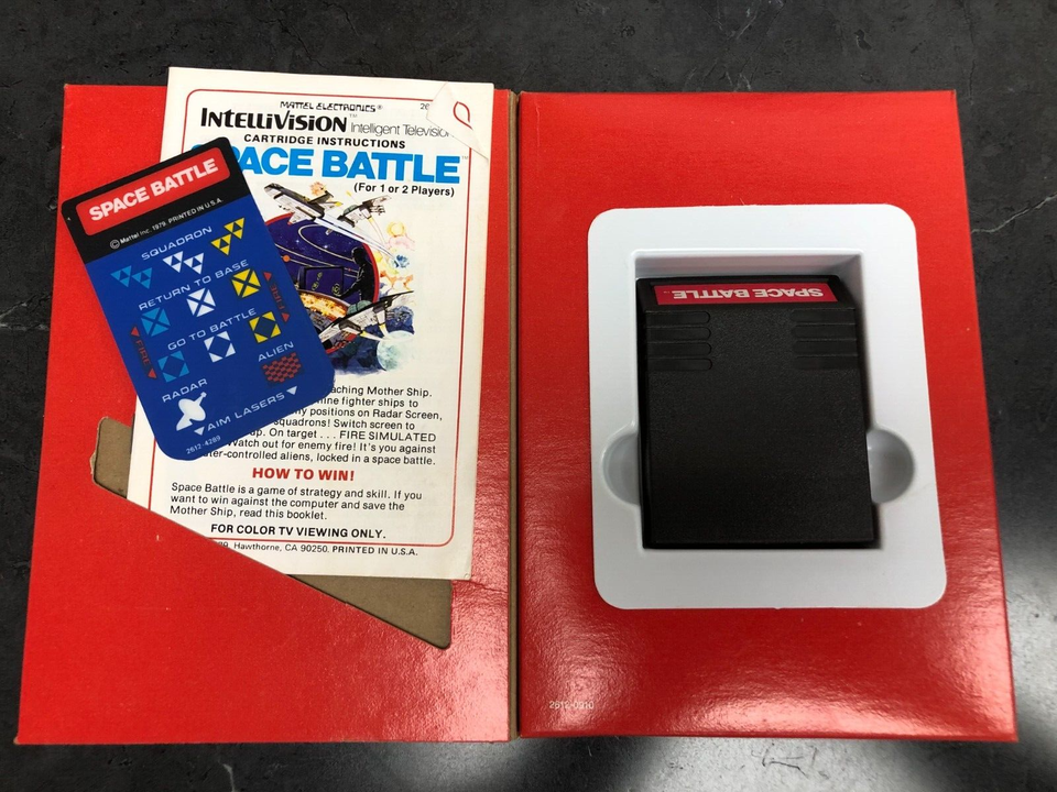 Mattel Intellivision Space Battle Video Game | eBay