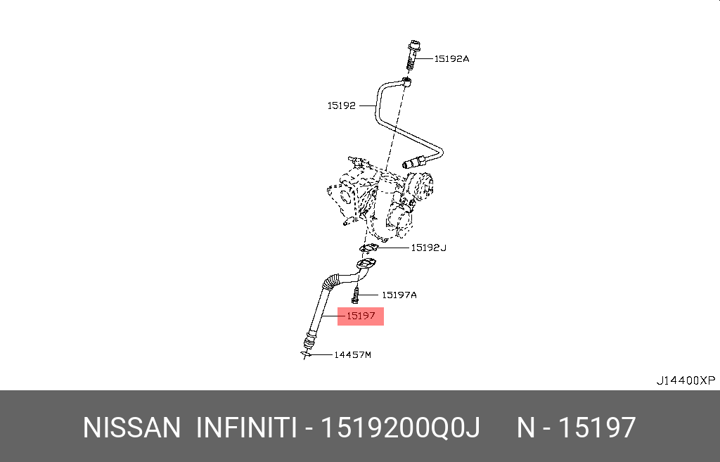 Genuine OE Tube Assembly Oil 1519200Q0J , 15192-00Q0J | eBay