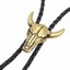 Western Cowboy Bolo Tie Black Stone Obsidian Rodeo Dance Necktie ...
